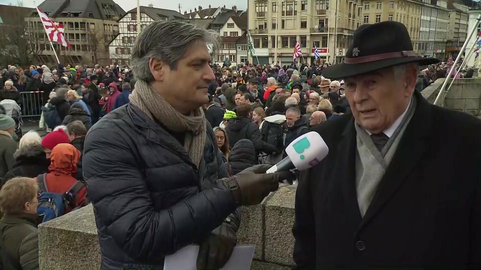 Vogel Gryff 2025 – Tanz auf der Mittleren Brücke -… | Telebasel